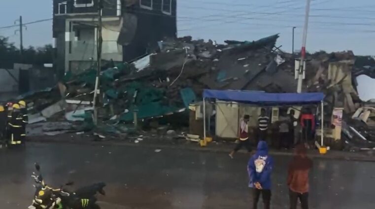 Building collapses at North Industrial Area; two trapped as rescue ...